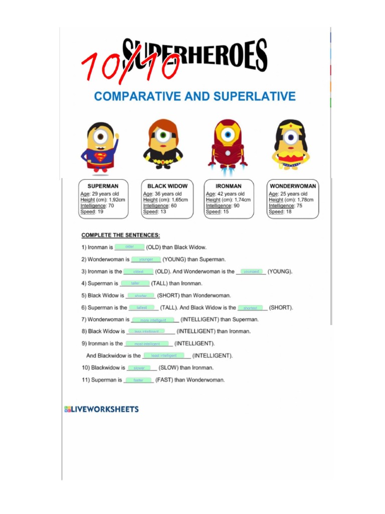 Comparativos y Superlativos | PDF