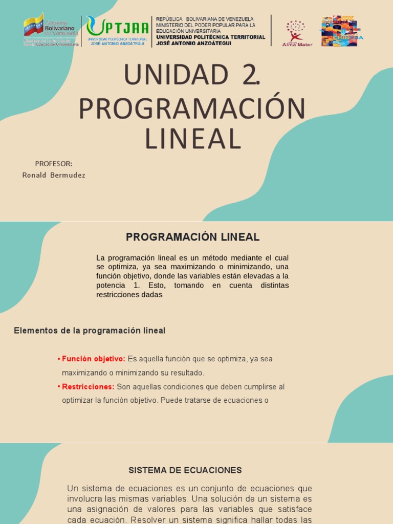 Metodo Simplex | PDF | Programación lineal | Ecuaciones