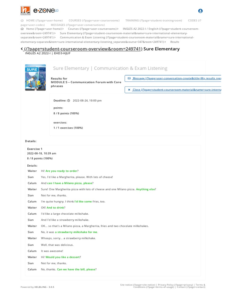 MODULE 5 - Communication Forum With Core Phrases | PDF | Foods | Desserts