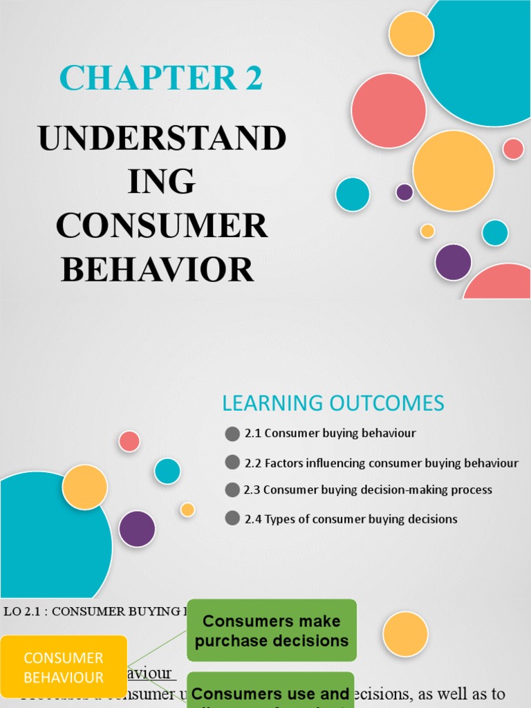 Chapter 2 Understanding Consumer Behaviour | PDF | Behavior | Consumer Behaviour