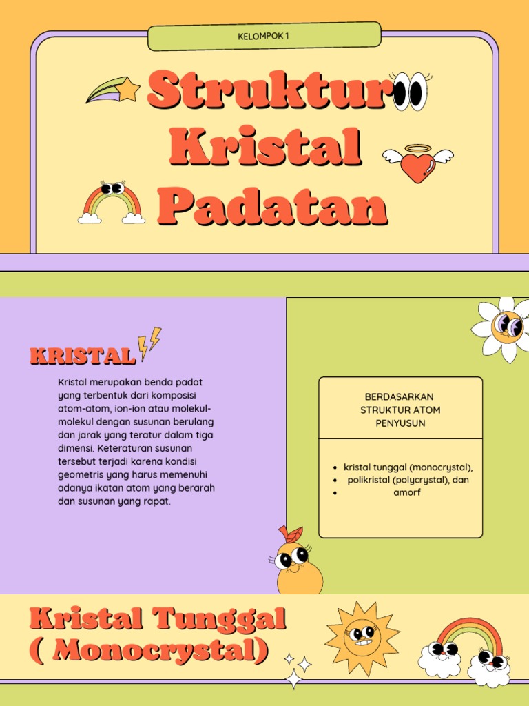 Struktur Kristal dan Zat Amorf | PDF