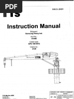 Provision Crane Manual | PDF | Electric Motor | Bearing (Mechanical)