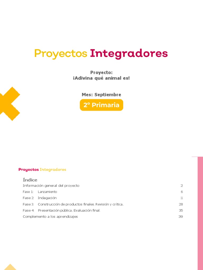 Ficha Didáctica - Proyecto Integrador - 2do Grado - Septiembre Ana | PDF | Blog | Evaluación