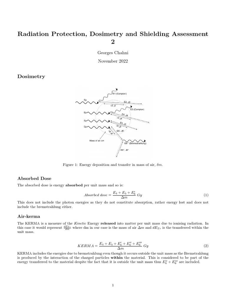 Radiation Protection and Dosimetry Assessment 2 | PDF | Ionizing ...