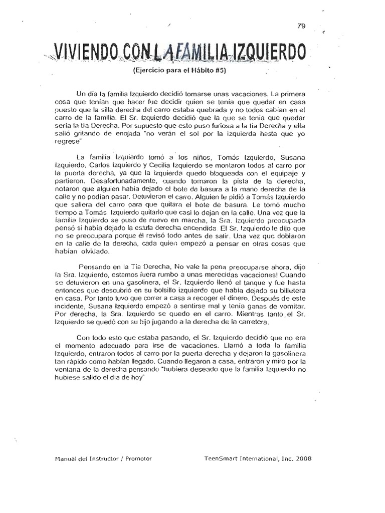 Familia Izquierdo Dinamica | PDF