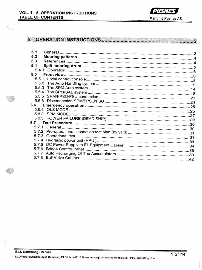 05 Operation Instructions | PDF