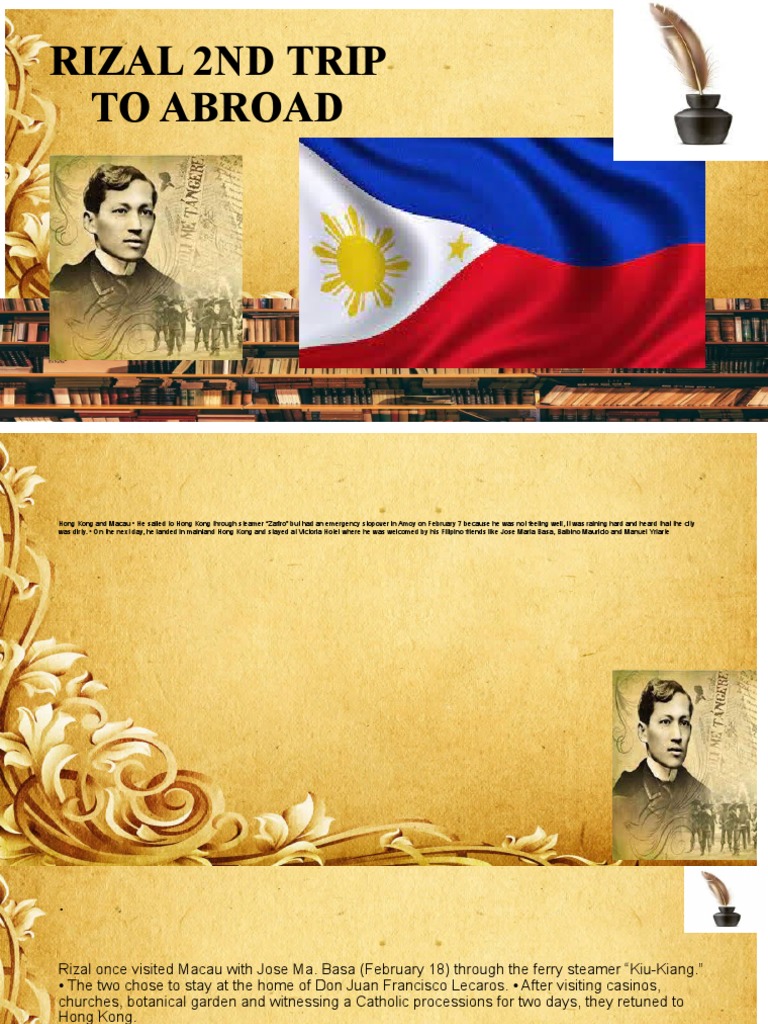 2ND RIZAL TRIP (Journey Abroad Rizal in Europe and Asia) | PDF | Philippines
