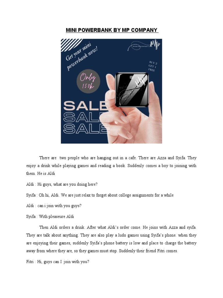 Script Mini Powerbank by MP Company | PDF