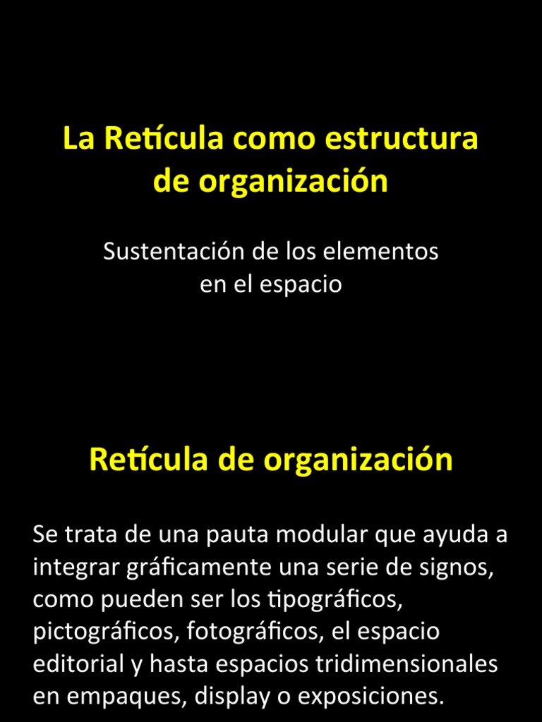 Retícula Como Estructura de Orden | PDF | Diseño | Información