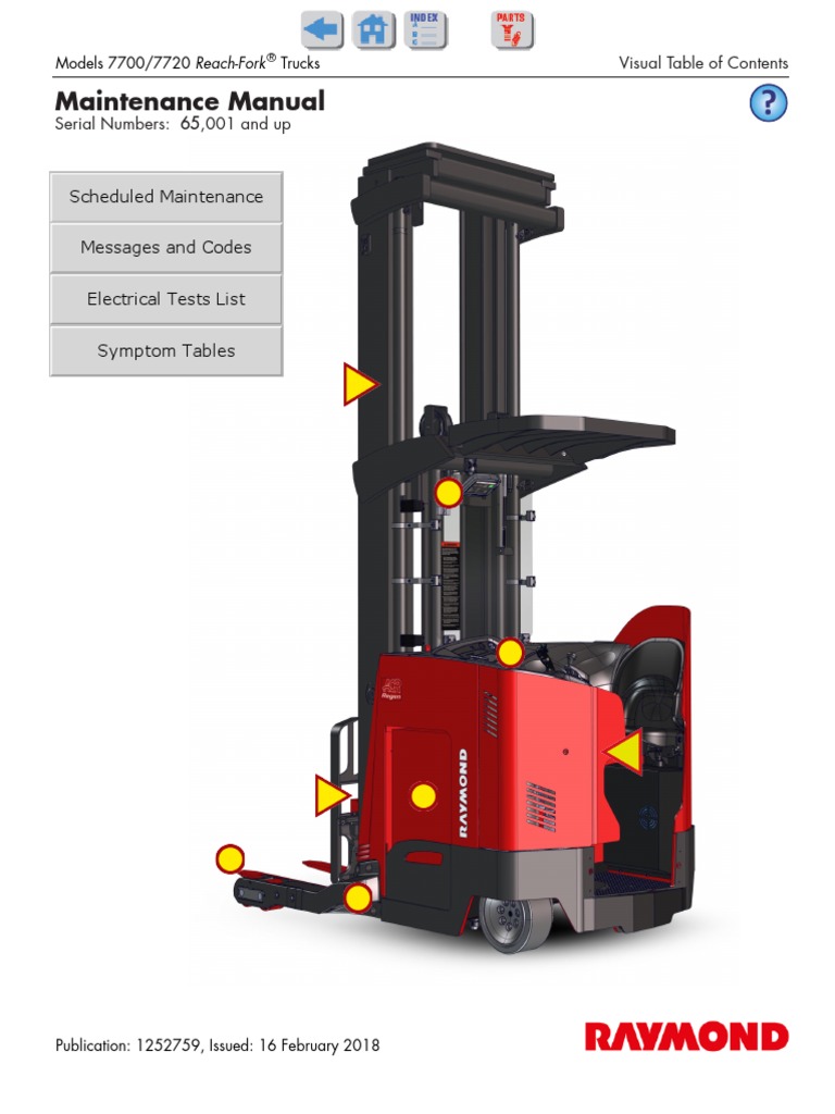 7700-7720 Manual Servicio Raymond | PDF | Electrostatic Discharge ...