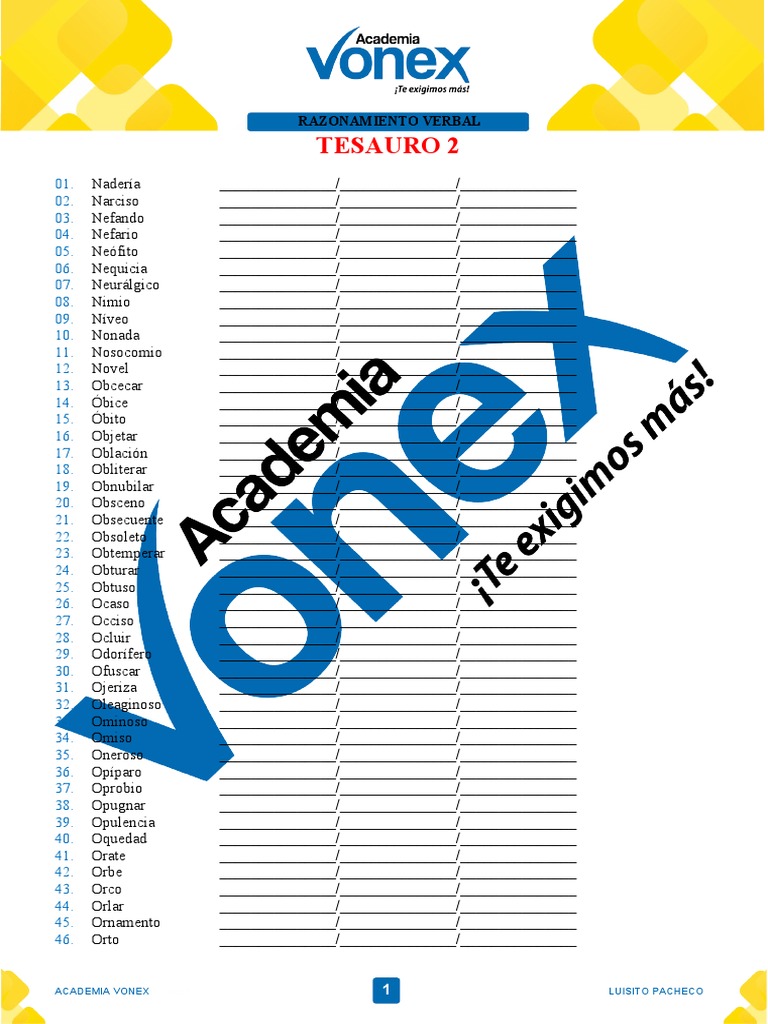 TESAURO N-Z Compacto-1 | PDF