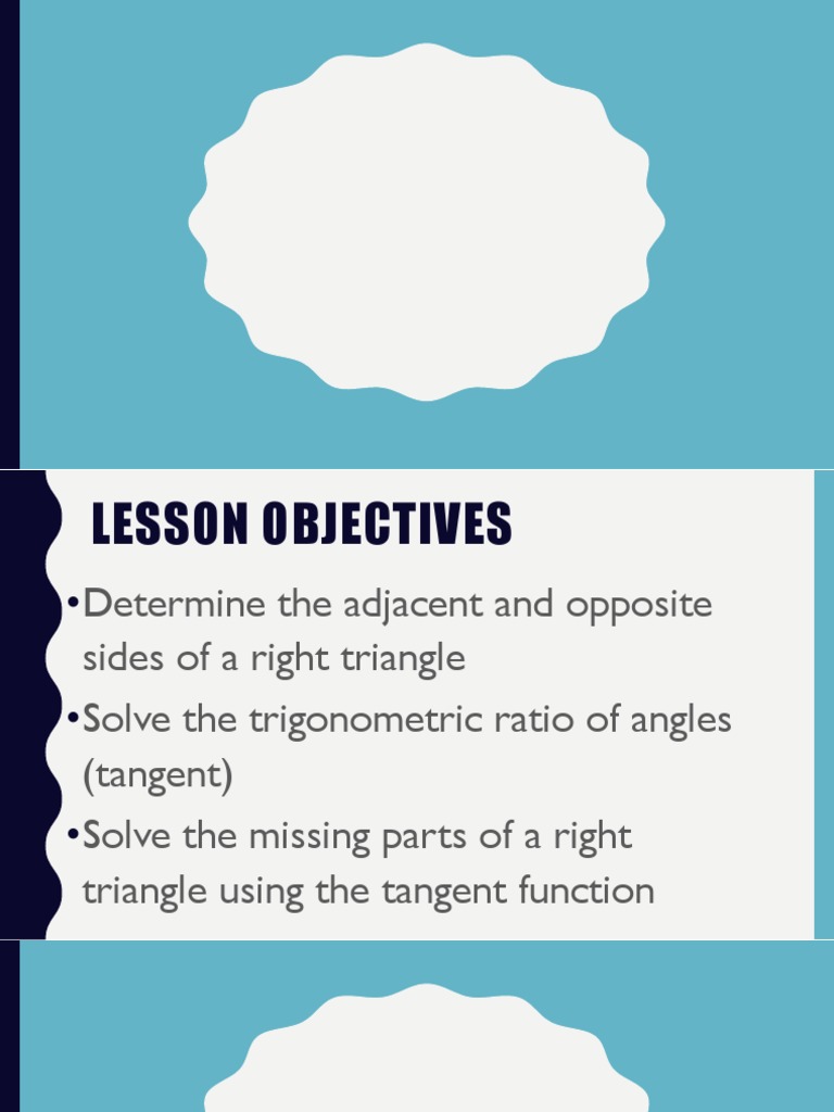 Lesson 4.8 - Application of Tangent Function | PDF | Trigonometric ...