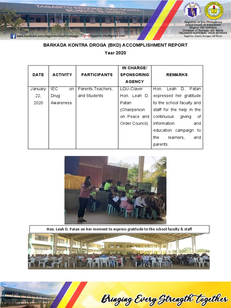 BKD 2020 Accomplishment Report | PDF | Office Equipment | Office Work