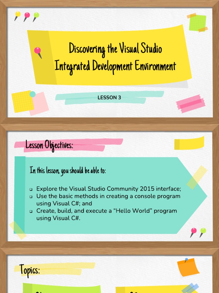 Lesson 3 - Computer 10 | PDF | Microsoft Visual Studio | Computer ...