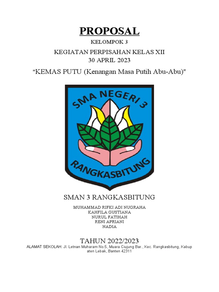 Proposal Kel 3 11 Mipa 1 | PDF