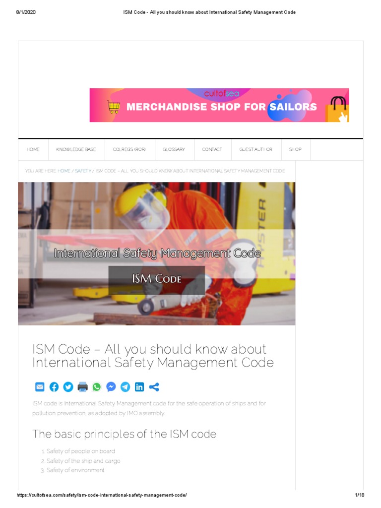 ISM Code - All You Should Know About International Safety Management ...