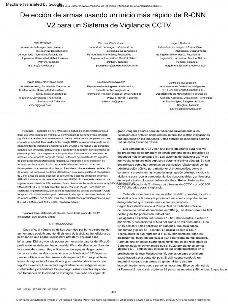 Weapon Detection Using Faster R Cnn Inception V2 For A Cctv Surveillance System Pdf Circuito