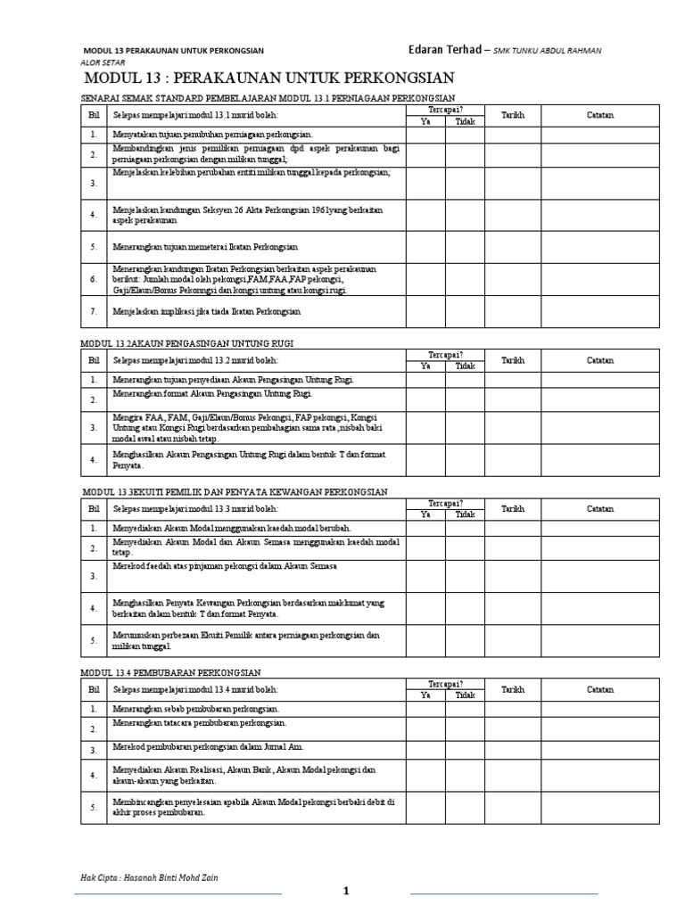 Modul 13 (Perkongsian) | PDF