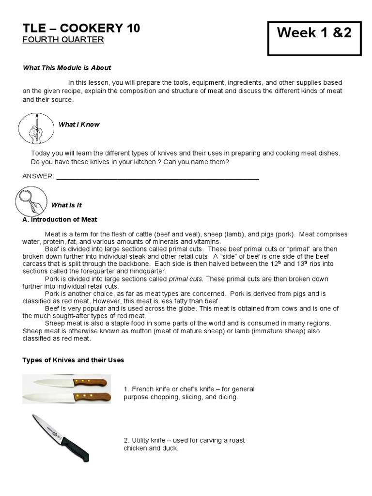 Cookery10-Week1-7 (4th) | PDF | Beef | Grilling