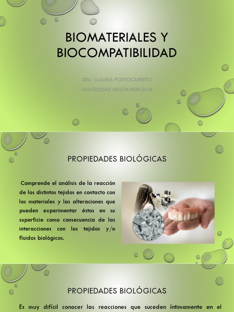 Biomateriales y Biocompatibilidad | PDF | Alergia | Biomaterial