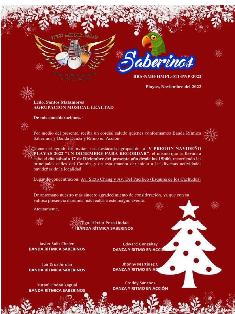 Invitacion 011 Banda Musical Lealtad | PDF