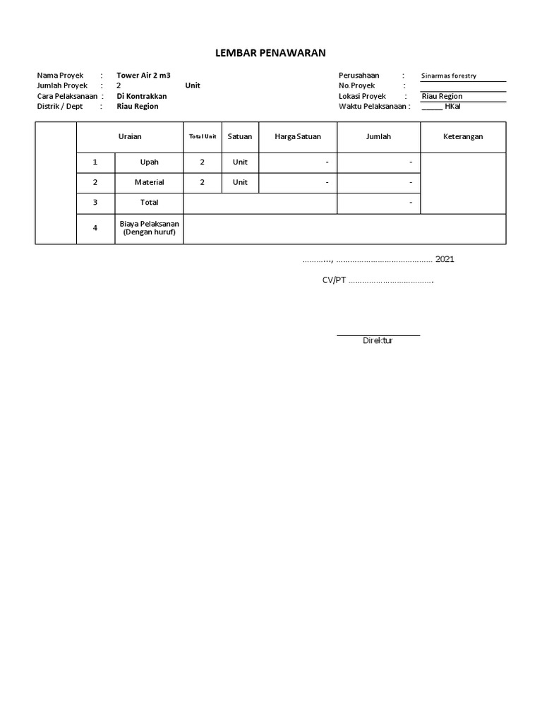 BOQ Tower Air 2m3 RUJ | PDF