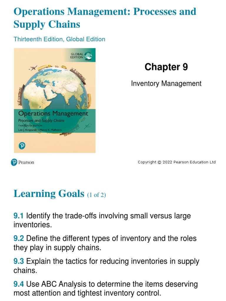 Krajewski OM13 PPT 09 | PDF | Inventory | Standard Deviation