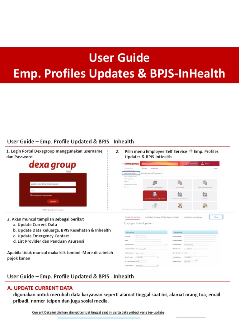 Panduan Update Profil & BPJS | PDF | Pengembangan Diri