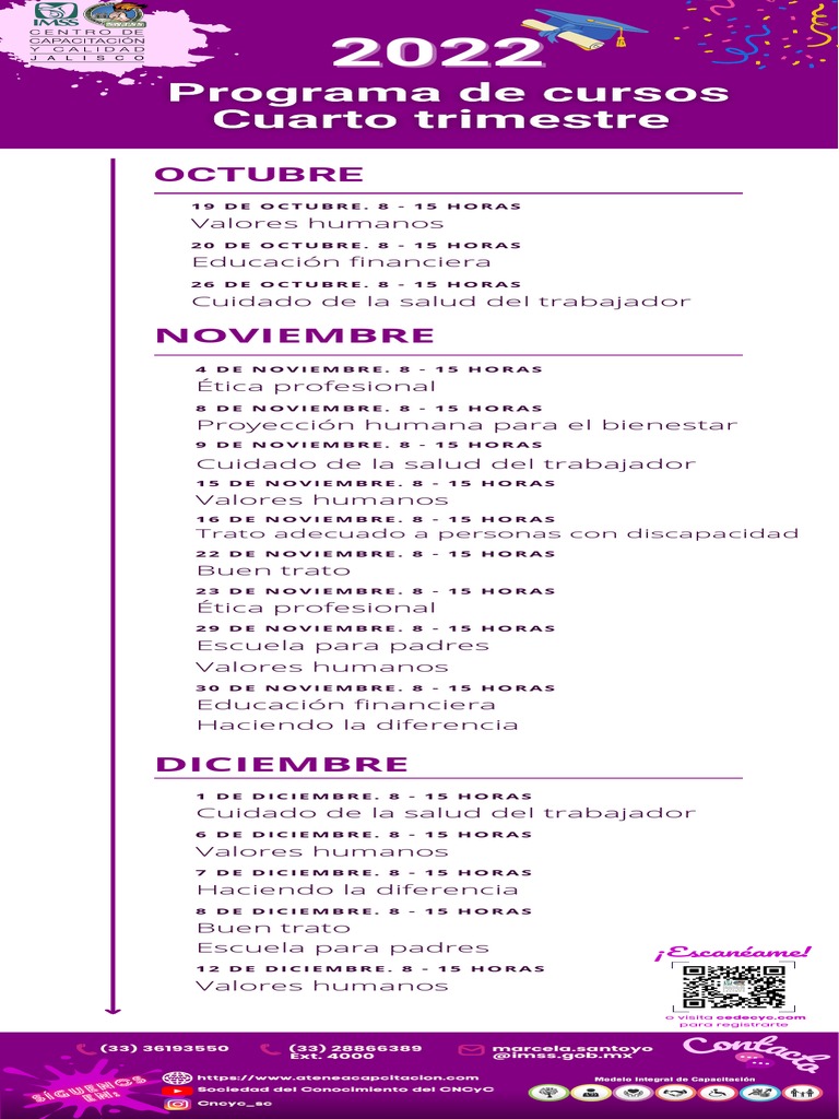 Infografía Programa de Cursos CCYC | PDF