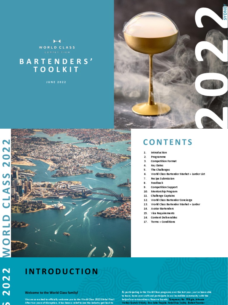 World Class Global Final - Bartenders Toolkit '22 | PDF | Gin | Cocktails