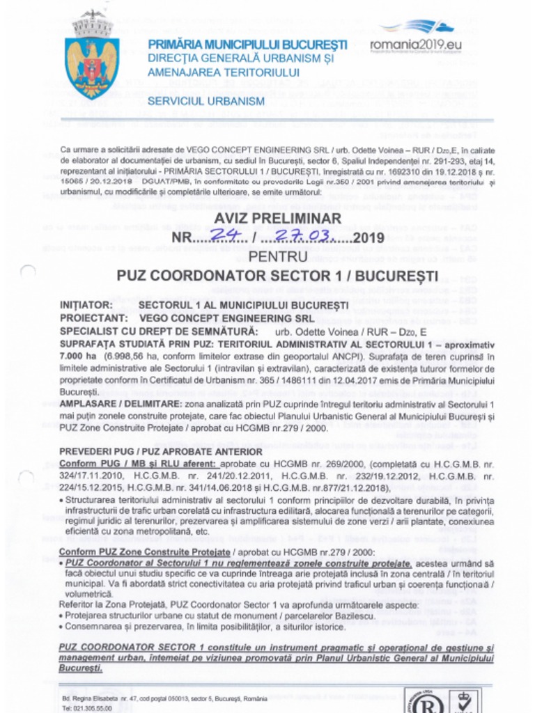 Aviz Preliminar - Puz s1 All | PDF