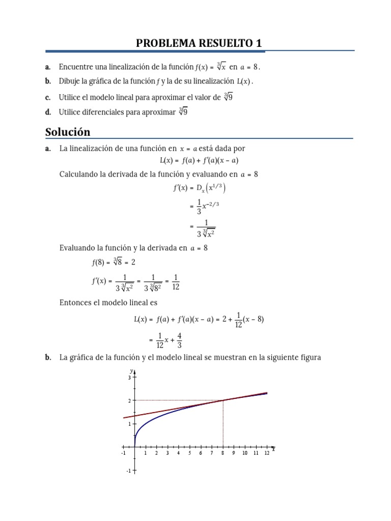 1 Linealizacion y Diferenciales | PDF | Relaciones matematicas | Física ...