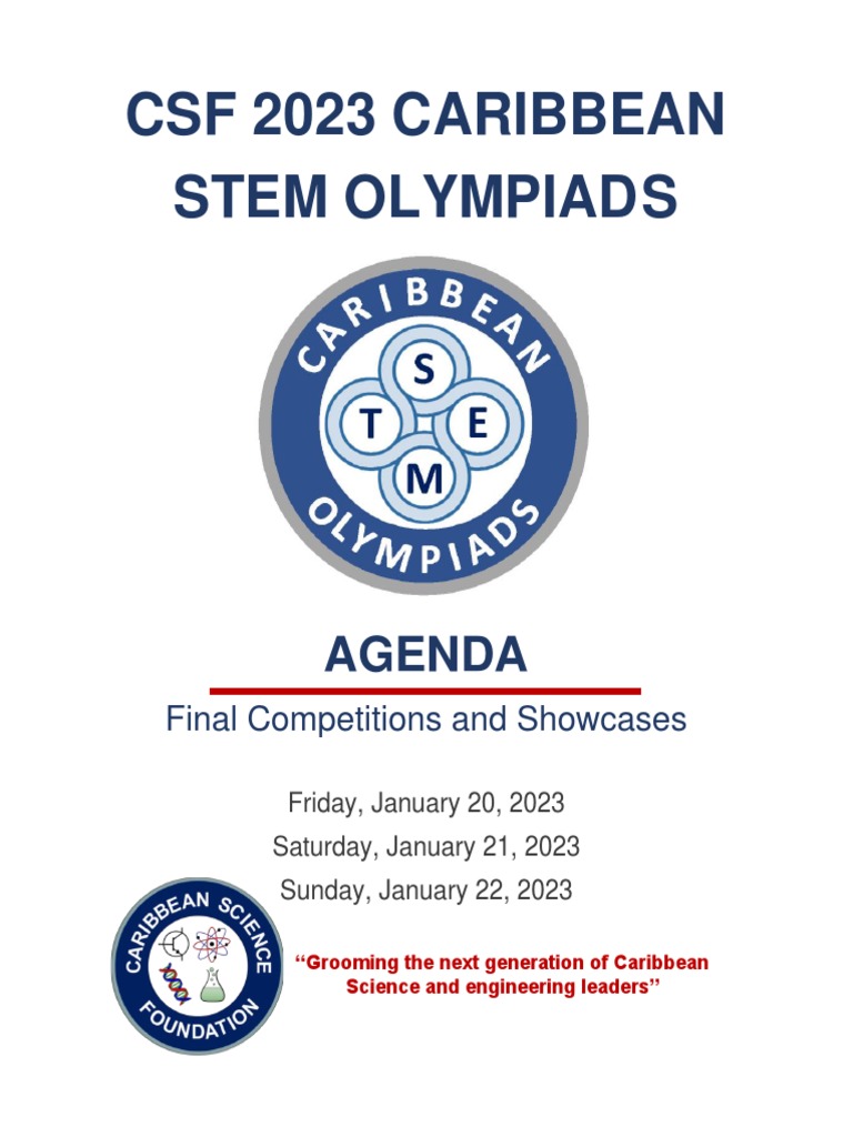 CSO 2023 Agenda-Booklet FNL 2023-01-18 | PDF | Science, Technology ...
