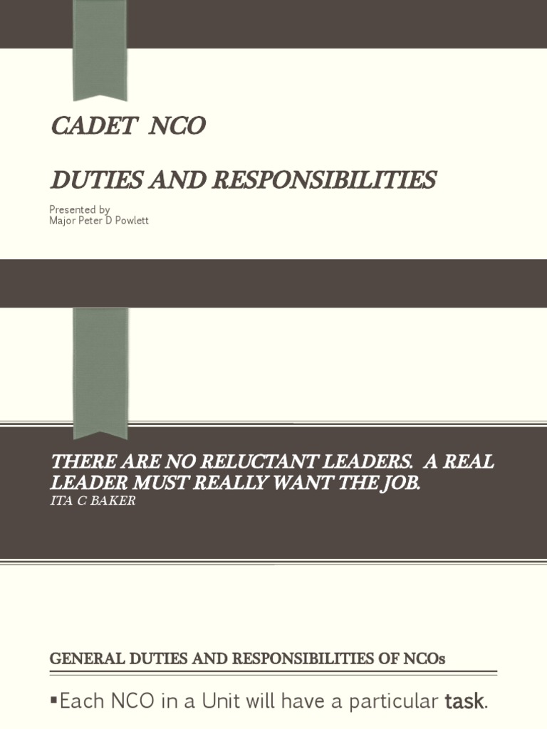 NCO Leadership Guide | PDF | Sergeant | Non Commissioned Officer