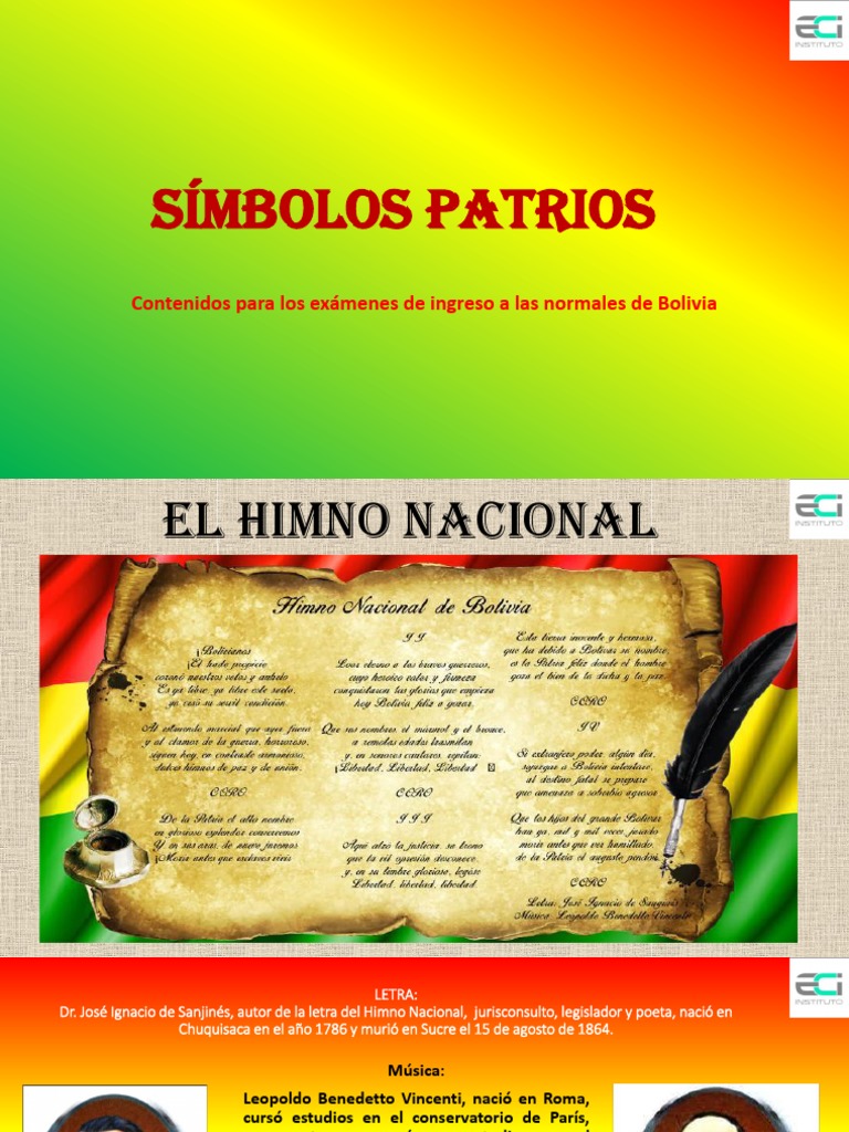 Simbolos Patrios de Bolivia | Descargar gratis PDF | Los símbolos | Bolivia
