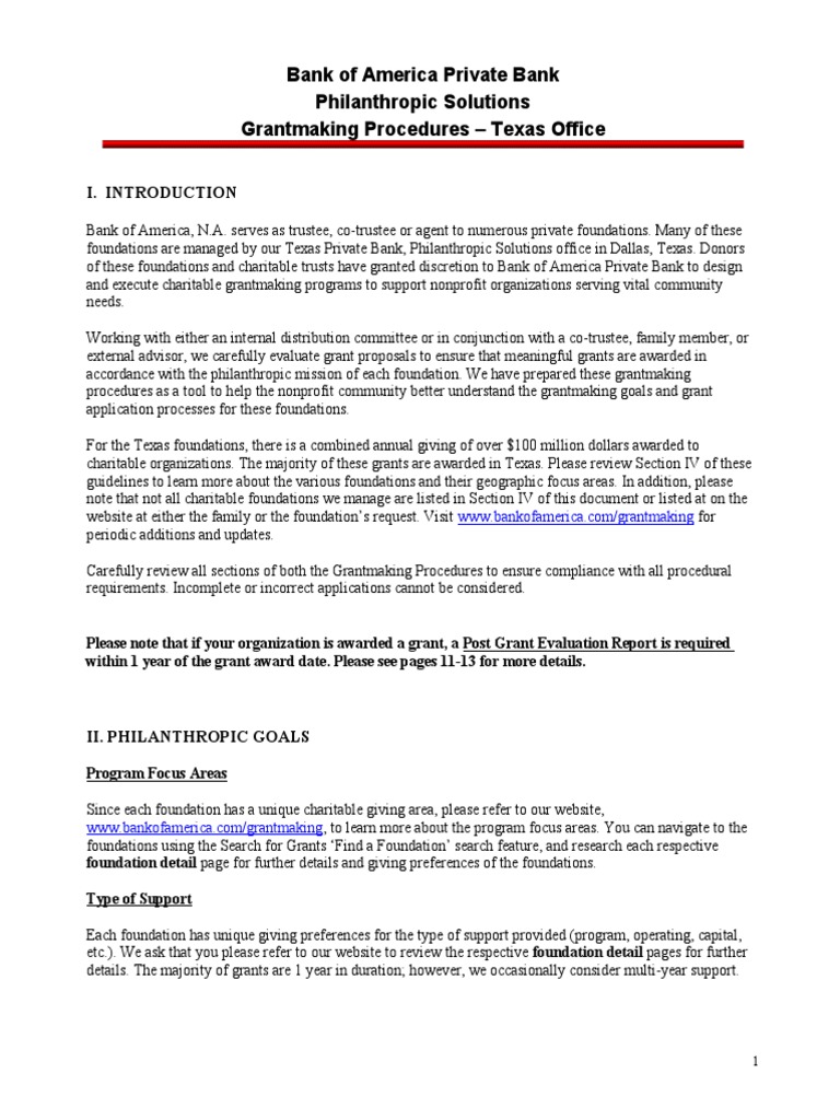 Tx Procedures Pdf Grant Money Nonprofit Organization