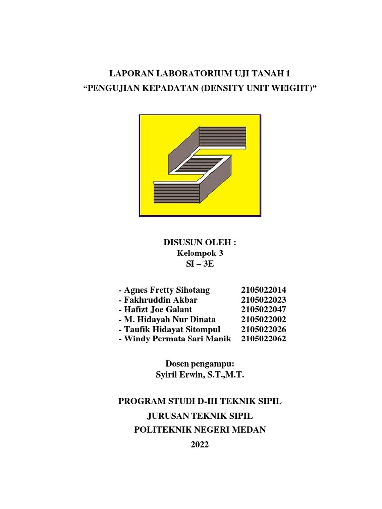 Job 1.02 Kepadatan Tanah (Density Unit Weight) | PDF