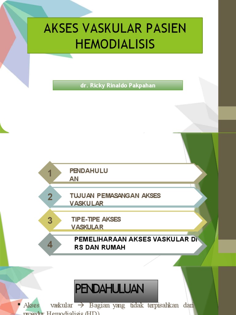 Akses Vaskular Hemodialisis | PDF