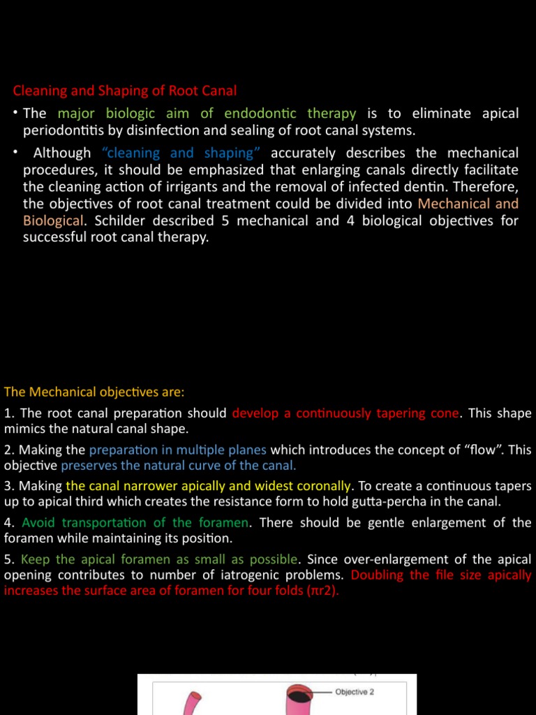 Root Canal Cleaning and Shaping Techniques | PDF | Dentistry Branches