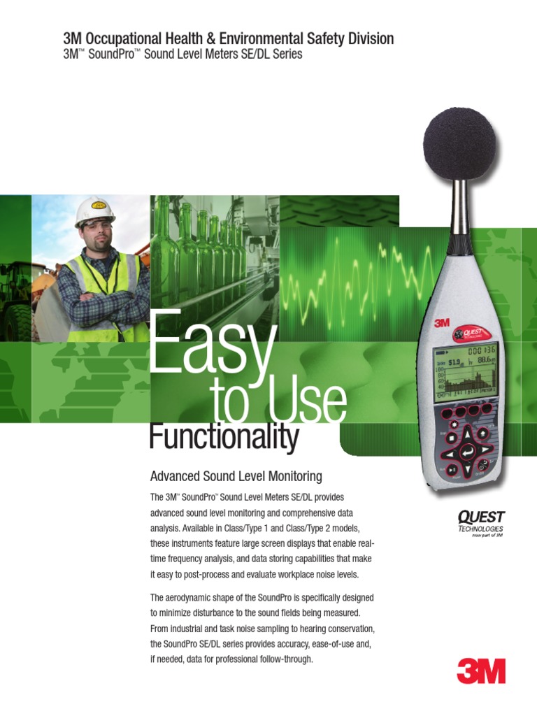 Sonómetro Quest Technologies | PDF | Microphone | Noise