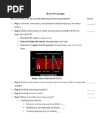 F & B Inspection Check List Format | PDF | Refrigerator | Food Storage