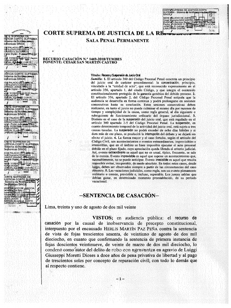 SPP RC 1469 2018 Tumbes | PDF