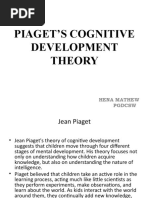 Jean Piaget Lesson Plan | PDF | Cognitive Development | Schema (Psychology)