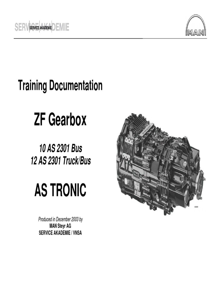 Training documentation for ZF AS Tronic 12-speed automated gearbox | PDF | Clutch | Manual ...