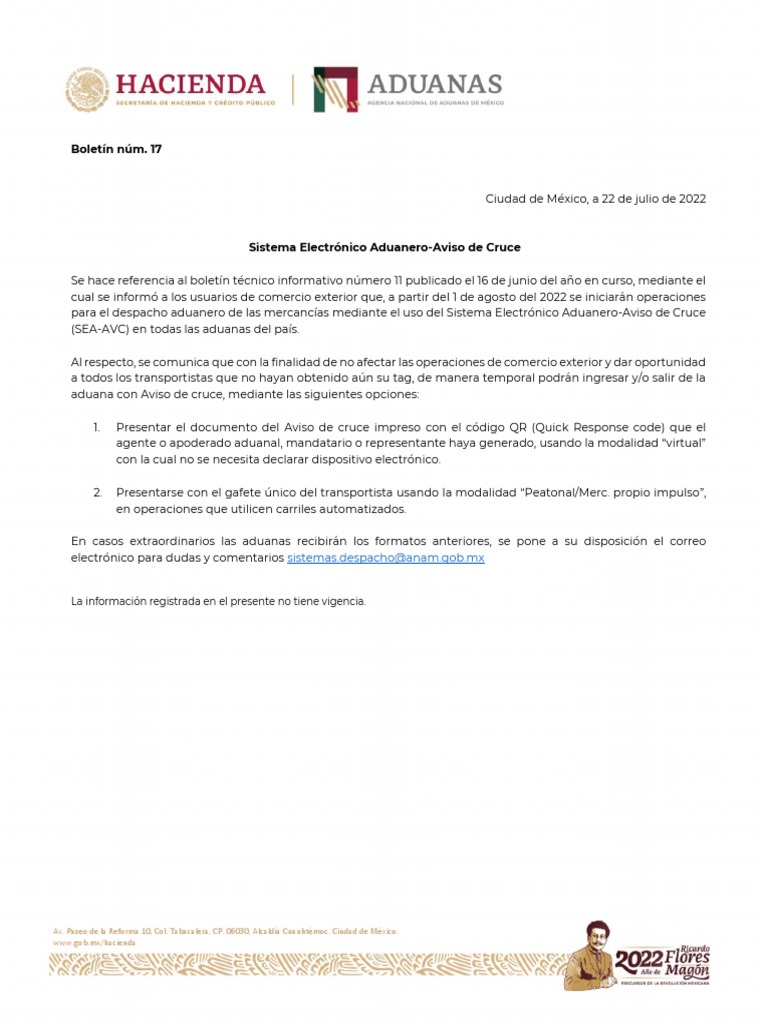 Boletín ANAM - 2022 17 | PDF