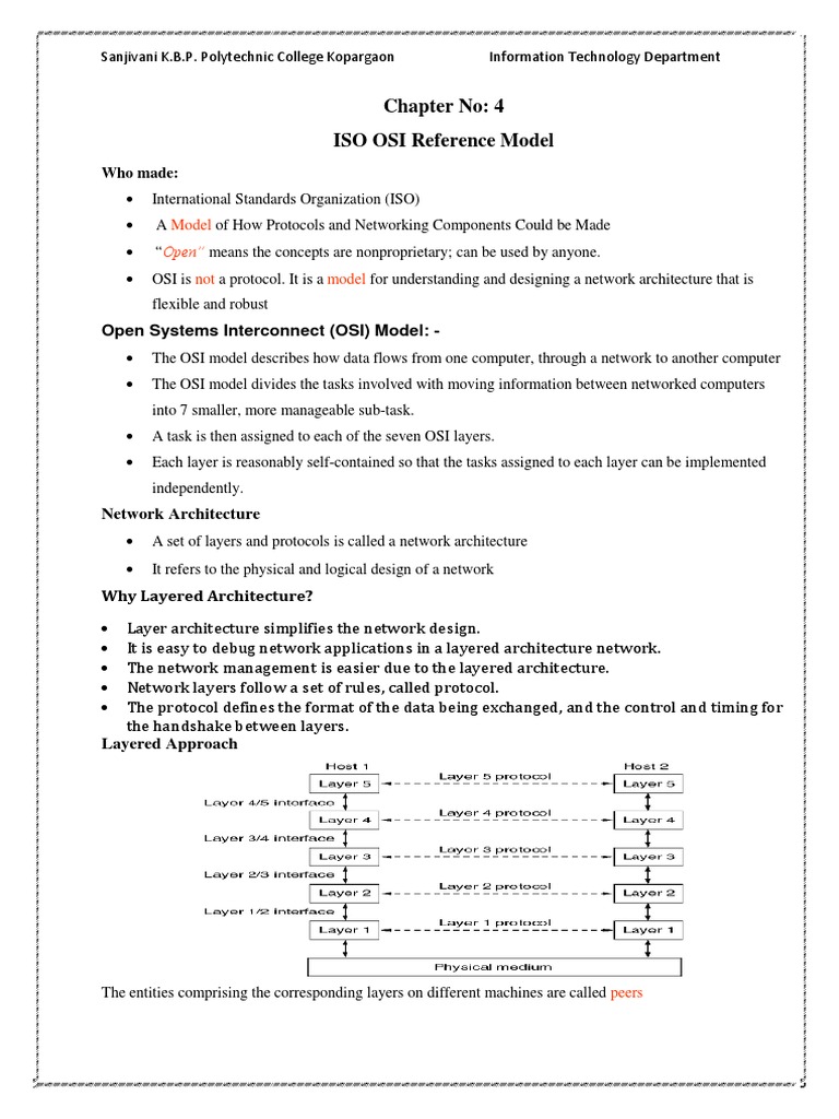 Chapter 4 | PDF | Osi Model | Transmission Control Protocol