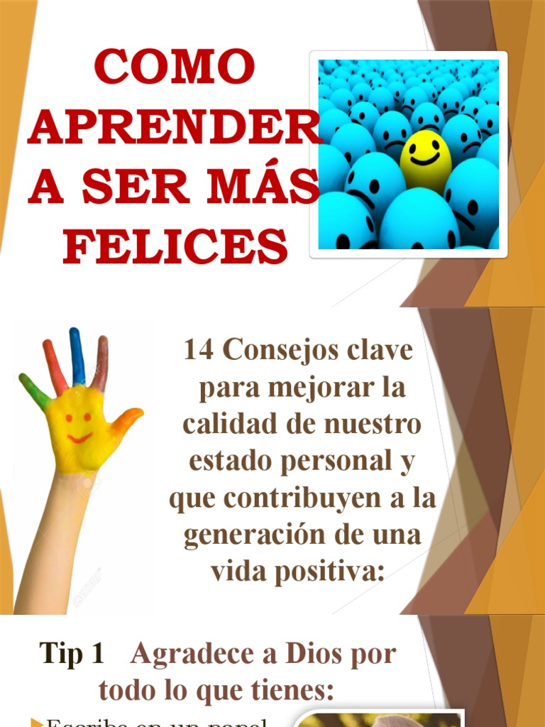 Como Aprender A Ser Más Felices | PDF