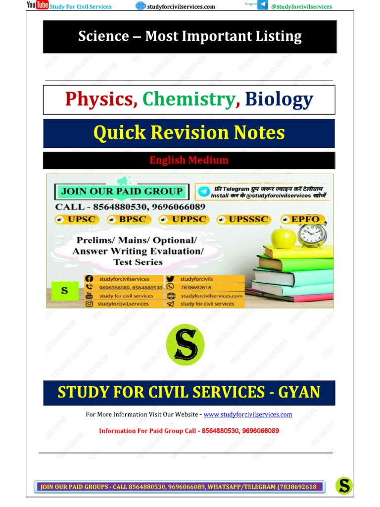 Science Listing (SCS) | PDF