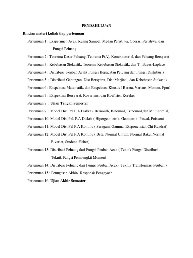 Materi Pendahuluan Statmat | PDF