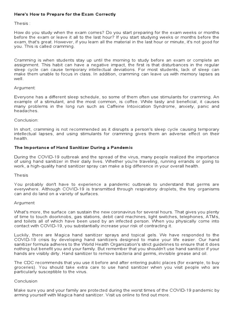 Contoh Teks Analytical Exposition | PDF | Physical Fitness | English ...